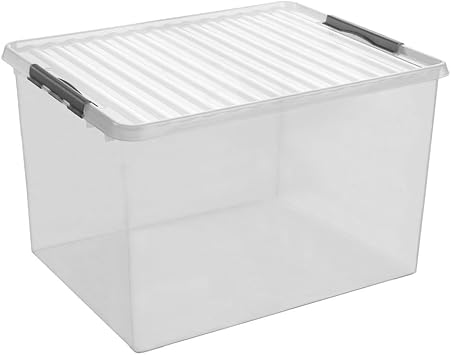 Sunware Aufbewahrungsbox Q-Line 150L transparent 80 x 50 x 48,4 cm ...