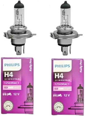 PHILIPS Premium H4 Headlight Bulb Set of 2, P43t 12V 60/55W | High ...