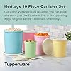 Amazon.com: Tupperware Heritage Collection 10 Piece Nested Canister Set ...