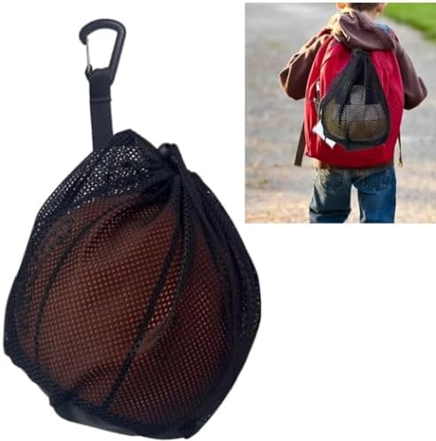 DACUAN Basketball Football Volleyball Bag Mesh Handbag Ball Bag, Clip ...