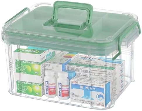 Amazon.com: Medicine Storage Container with Handle, Portable First Aid ...