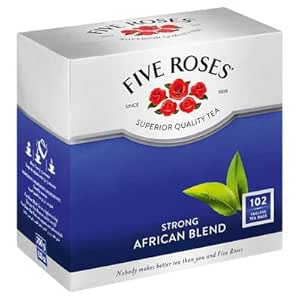Amazon.com : Five Roses Strong African Blend, 102 Tagless Teabags, 250g ...