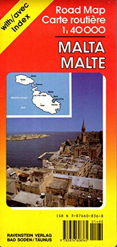 Malta Road Map with Separate Index 1:40,000: Ravenstein Verlag: 9783876608365: Amazon.com: Books