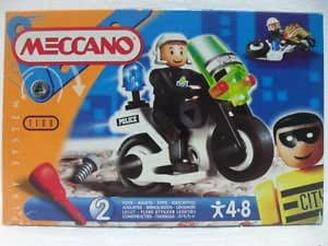 Nikko MECCANO Police Bike : Amazon.sg: Sporting Goods