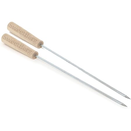 GreenUniverse 4 mm Square & Strong Tandoor Steel Sticks 14.5 inches ...