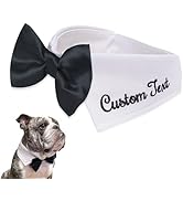 Amazon.com: Custom-Fit Dog Tuxedo with Bow Tie & Lapel Uncut Cham ...