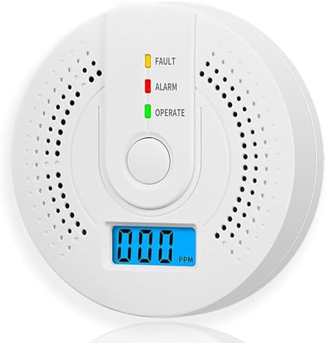 Carbon Monoxide Alarm,Carbon Monoxide detectors,2*AA Battery Operated ...