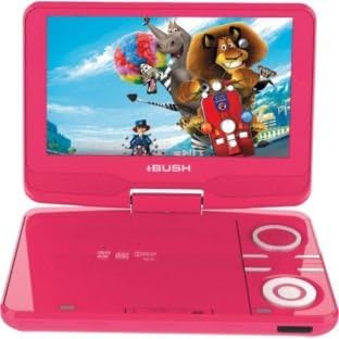 Bush 9 Inch Portable DVD Player - Pink: Amazon.co.uk: Electronics & Photo