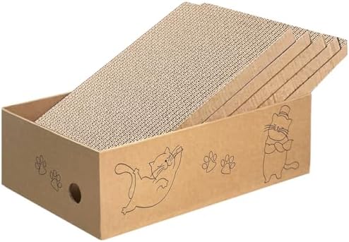 Amazon.com : HPAWHOMEPART Extra Large Cardboard Cat Scratcher, 12in1 ...