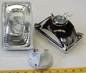 Amazon.com: Hella 200mm Rectangular E Code H4 Halogen Replacement ...