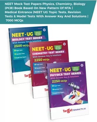 Buy NEET Books Mock Test Papers Physics, Chemistry, Biology (PCB) Book ...