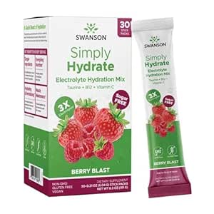 Amazon.com: Swanson Simply Hydrate Electrolyte Powder Mix - Sugar-Free Drink Mix with 0 Calories ...