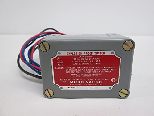 NEW MICRO SWITCH EXD-AR30-3 EXPLOSION PROOF LIMIT SWITCH 250V-AC 10A ...