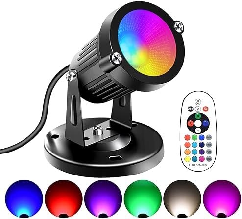 FZWLE LED Spot Lights Indoor,RGBW Color Changing Up Lights Indoor ...