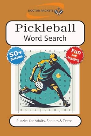 Pickleball Word Search Puzzle Book: Word Searches with Easy to Read ...