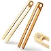 Amazon.com: Magnetic Bamboo Toaster Tongs: 100% Natural 8.7” Wood ...