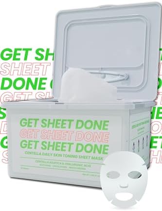 Amazon.com : Get Sheet Done Skin Toning Hydrating Face Masks | Easy ...