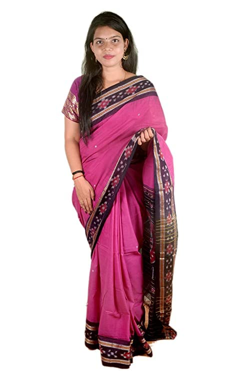 Buy NUAPATANAPATA odisha handloom Handmade pure Cotton Bomkai Saree ...