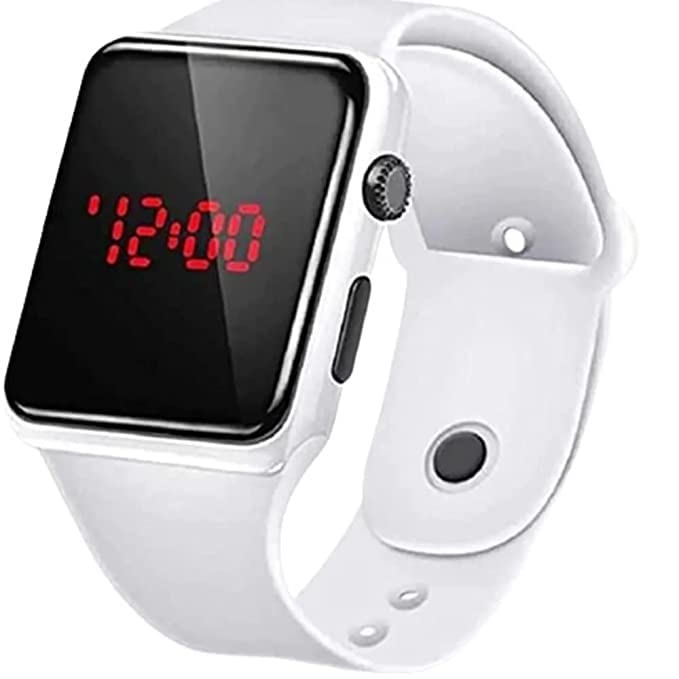 Digital Light Powered Red Led Watch for Kids Boys & Girls. : Amazon.in ...