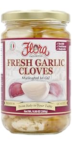 Amazon.com : Flora Foods Italian Whole Garlic Cloves in Water Brine ...