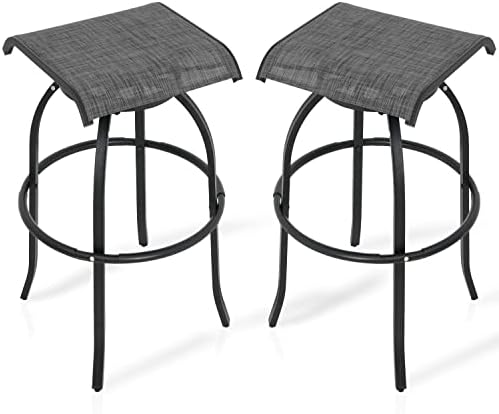 Amazon.com: Pemberly Row 29.5" Outdoor Stackable Resin Bar Stool in ...