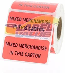 MIXED MERCHANDISE IN THIS CARTON Inventory Labels 2" x 1" 500 Labels ...