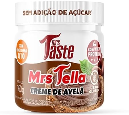 Creme de Avelã Mrs Tella Mrs Taste - Sem adição de açúcar : Amazon.com ...