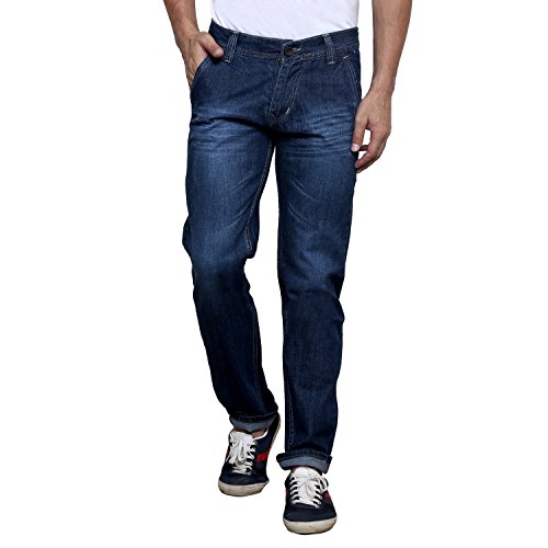 Buy X-CROSS Comfortable Slim Fit Dark Blue Color Men Jeans - Cotton ...