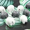 Amazon.com: Suartus 40pcs Mini Resin Elephant Figures, Tiny Elephant ...