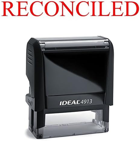 Amazon.com : Reconciled Rubber Stamp for Office Use Self-Inking ...