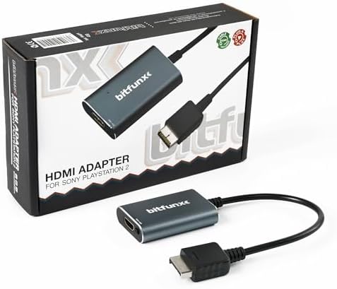 Amazon.com: BITFUNX PS2 HDMI Adapter - Supports RGB/Component to HDMI ...