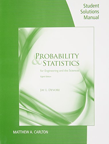 Amazon.com: Student Solutions Manual for Devore's Probability and Statistics for Engineering and ...