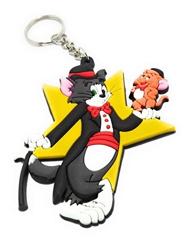 Key Era Single Sided Tom and Jerry Rubber Keychain (Multicolour ...