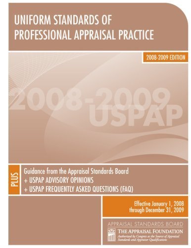 Uniform Standards of Professional Appraisal Practice (2008-2009 USPAP ...