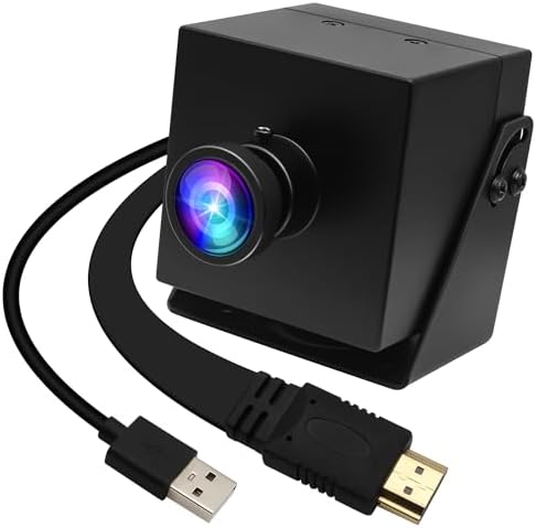 Amazon.com: ELP 4K HDMI USB Fisheye Camera for Computer Mini Lightburn ...