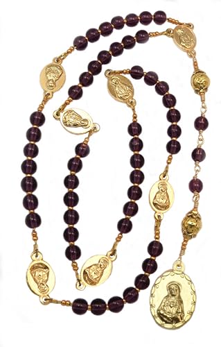 Amazon.com: Handmade Servite Catholic Rosary Chaplet of the Seven ...