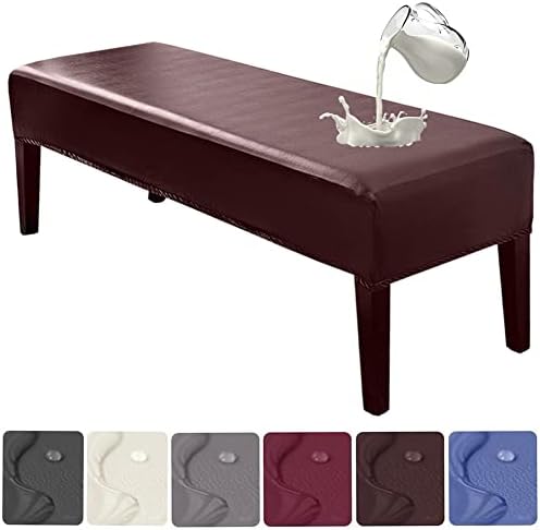 Amazon.com: HFCNMY Bench Covers for Dining Room,Waterproof PU Dining ...