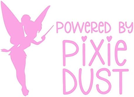 Amazon.com: Powered by Pixie Dust Fairy NOK Decal Vinyl Sticker |Cars ...