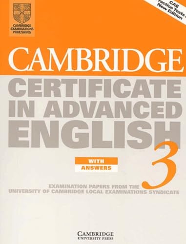 Buy Camb Cae 3 Students Book With Ans Examination Papers From The