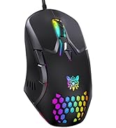 Amazon.com: Wired PC Gaming Mouse: High Precision Sensor,RGB Backlit ...