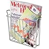 Amazon.com: iDesign Classico Metal Wall Mount Magazine Rack, Newspaper ...