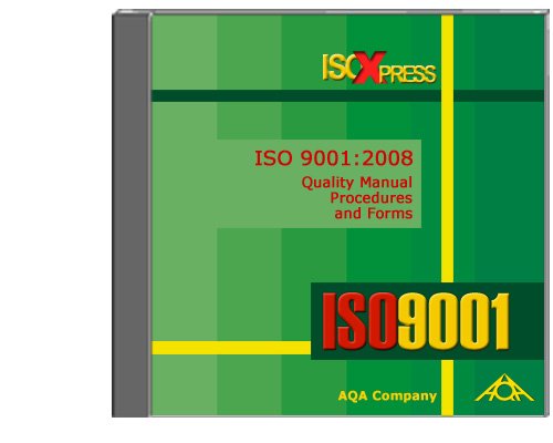 ISO 9001:2008 Quality Manual, Procedures and Forms : ISOXpress: Amazon ...