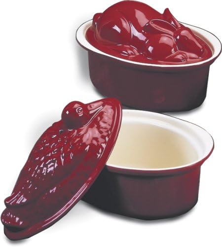 Amazon.com: Chasseur 1 1/4 Quart Enamel Cast Iron Duck Pate Terrine ...