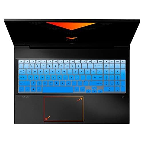 VNJ ACCESSORIES Silicone Keyboard Skin Cover for HP Victus 15 (15.6 ...