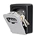 Key Lock Box Wall Mounted, Fayleeko 4 Digit Combination Lockbox for ...