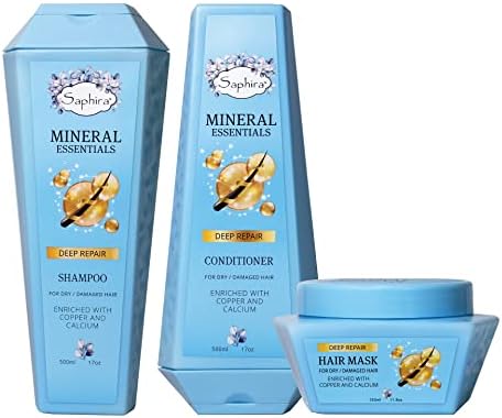 Amazon.com : SAPHIRA MINERAL ESSENTIALS Deep Repair Shampoo ...