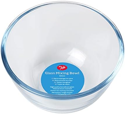 Pyrex Glass Mixing Bowl 2 Litre - 24(Dia)cm, Clear, Can be used for ...