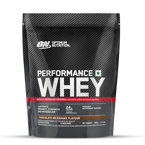 Optimum Nutrition (ON) Performance Whey Protein Powder, 24g Protein,0 ...