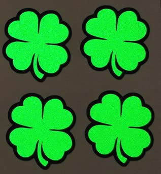 Amazon.com - Reflective Green 4 Leaf Clover Firefighter Helmet Decal ...