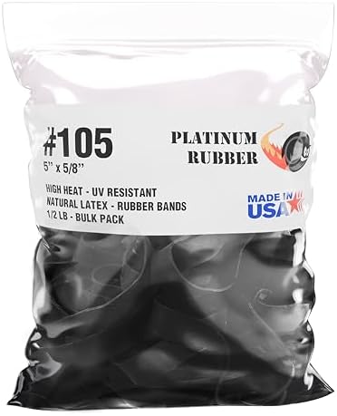 Amazon.com : Black #105 Extra Wide Large Premium Outdoor Rubberbands ...